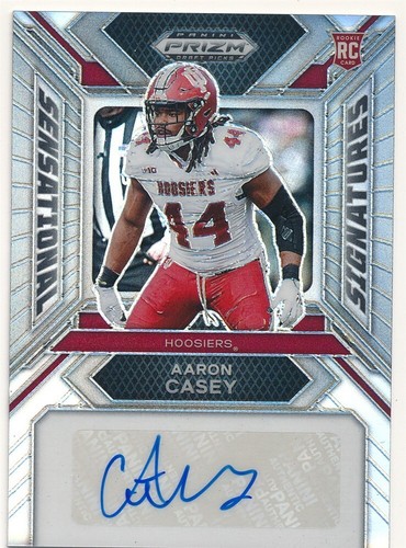 AARON CASEY 2024 PANINI PRIZM DRAFT RC ROOKIE SILVER PRIZMS AUTOGRAPH ...