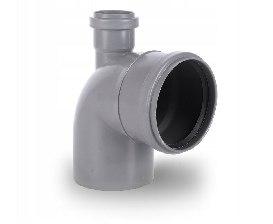 110mm Soil Pipe Elbow Bend 90° Single Socket with 50 mm Inlet, Sewer ...