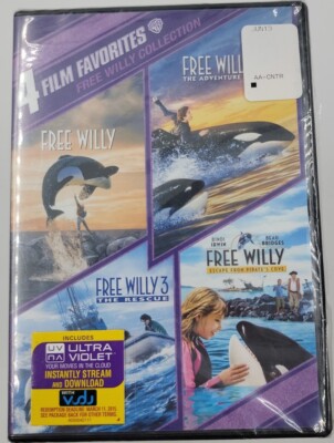NEW Sealed 4 film favorites: FREE WILLY COLLECTION DVD ( Four DVD's) | eBay