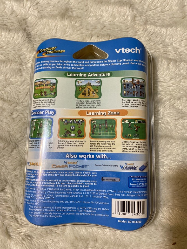Vtech Soccer Challenge V Smile Motion Educational Learning Game ...