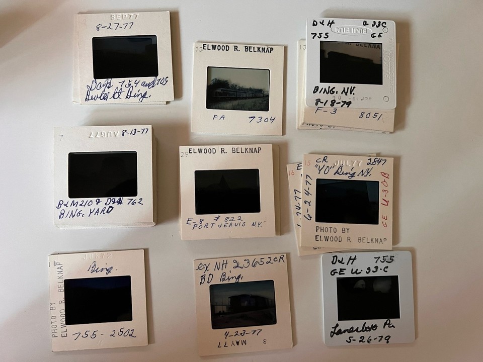 BIG 350+ Lot Of Original Slides D&H B&M NYSW + More 1970s-80s New York ...