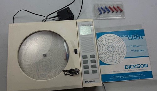 Dickson THDX Temperature Humidity Chart Recorder , Probe, 6 New Pens ...