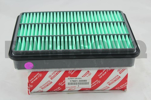 1780130080 Genuine Toyota ELEMENT SUB-ASSY, AIR CLEANER FILTER 17801 ...