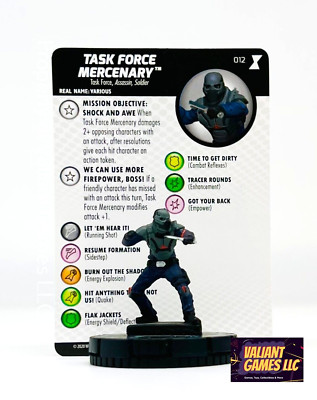 Marvel Heroclix Task Force Mercenary #012 w/ Card Black Widow Set | eBay