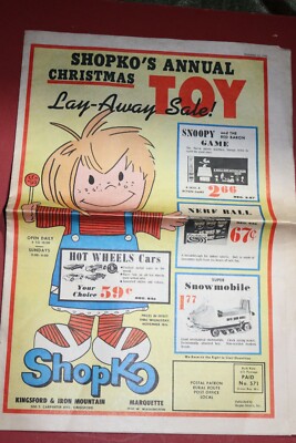 1970 Shopko newspaper catalog insert Christmas issue Hot Wheels, toys ...