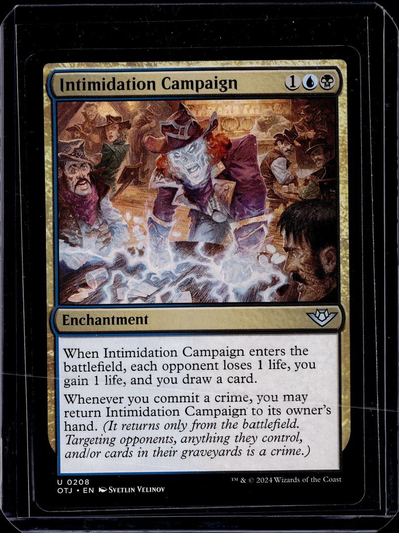 Intimidation Campaign - 208 - OTJ - NM - MTG Magic the Gathering | eBay