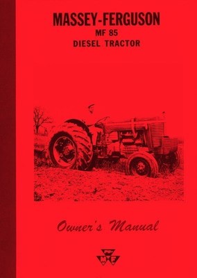 Massey Ferguson MF 85 Diesel MF85 Operators Manual | eBay