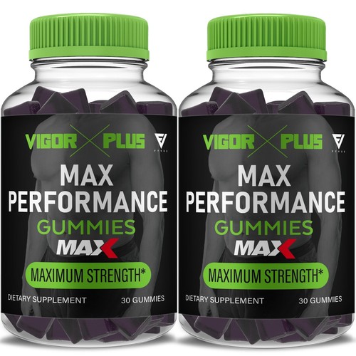 (2 Pack) Vigor Plus Max Gummies VigorPlus Max Performance (2 Month ...