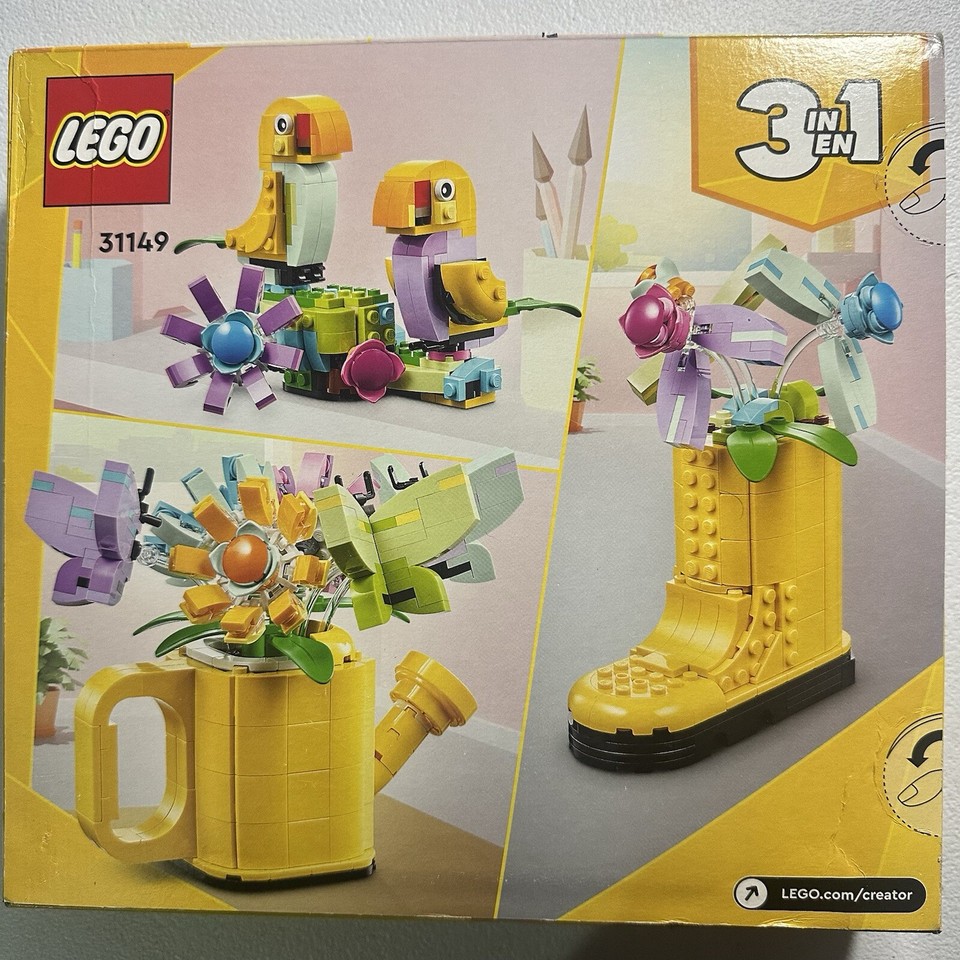 LEGO 31149 Creator 3-in-1 Flowers in Watering Can - Brand New & Sealed ...
