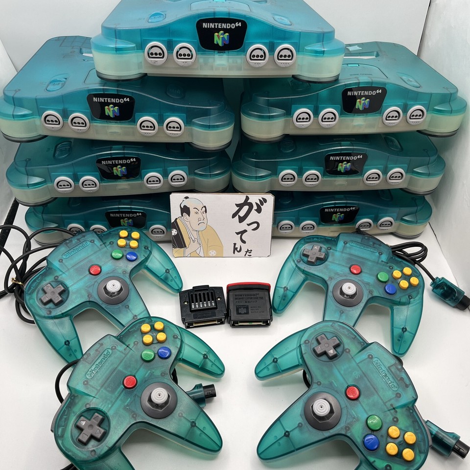 Nintendo 64 N64 Console Color Variations Region Free up to 4 ...