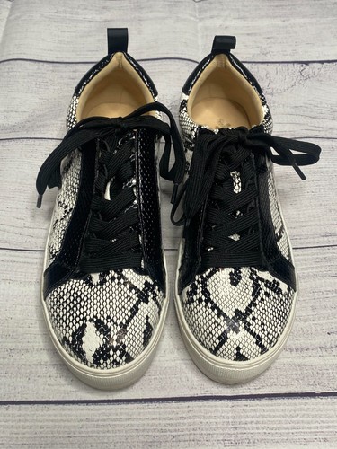 Women's Camel Threads black/white Livi snakeskin sneakers EU 39 -size 8 ...
