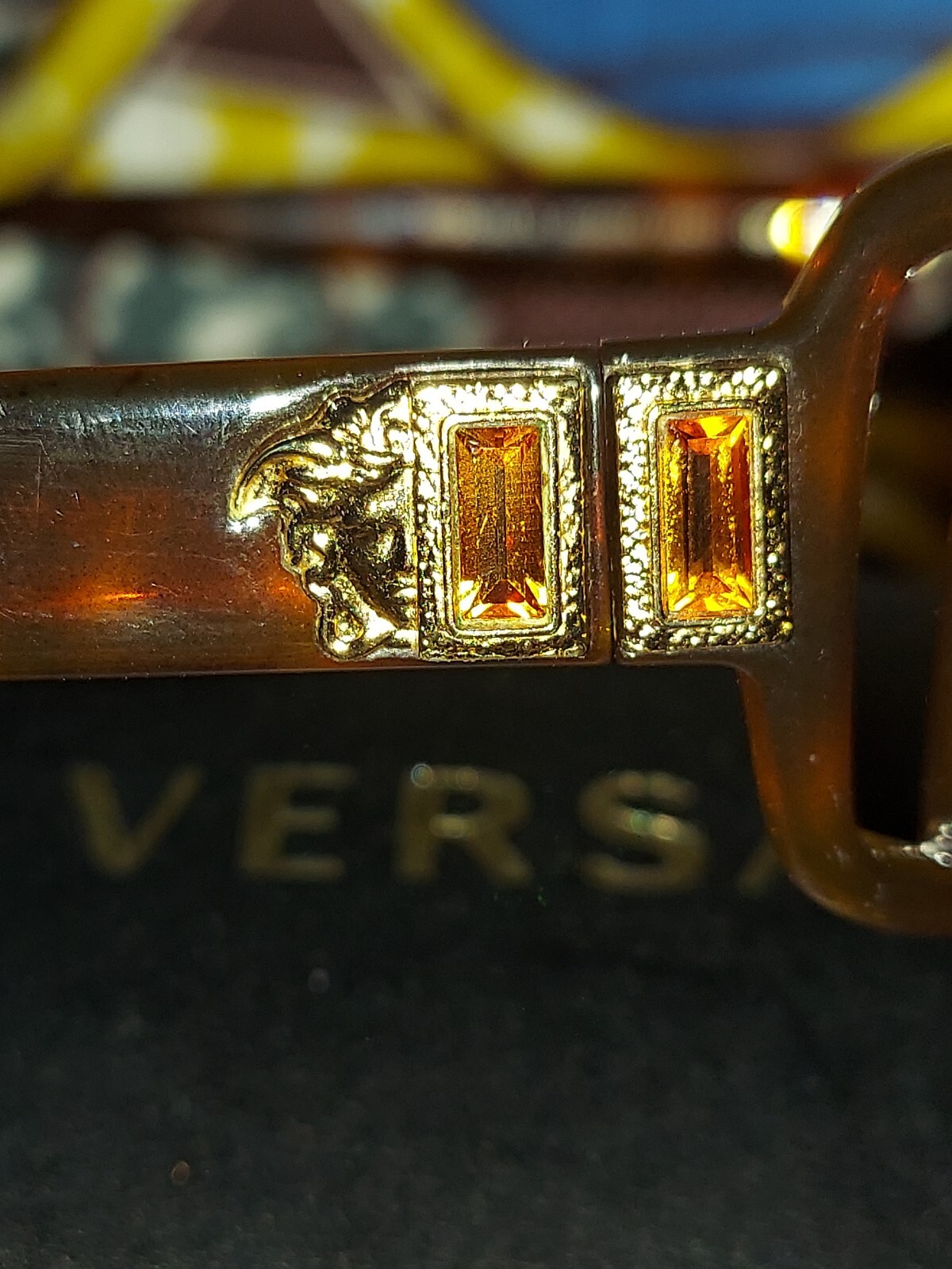 Vintage Versace 1970s? Faux Tortoise Shell glasses Mo… - Gem