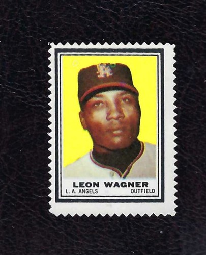 1962 Topps Stamps, Leon Wagner, Los Angeles Angels, EX-MT! | eBay