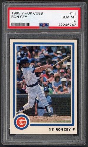 1985 Topps 7-Up Ron Cey Chicago Cubs #11 PSA 10 GEM MINT | eBay