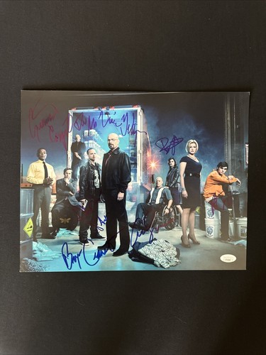 "Breaking Bad" Cast SIGNED 11x14 Photo - Bryan Cranston, Aaron Paul +7 ...