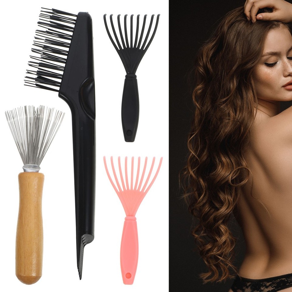 1 Set Comb Cleaner Tools Hair Brush Cleaner Rake Comb Cleaning Brush ...