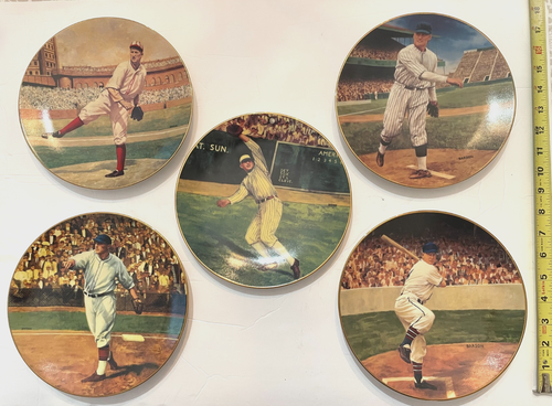 Shoeless Joe Jackson, Walter Johnson, Ott Delphi porcelain plates by ...