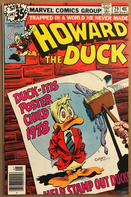 Howard The Duck #29 By Gerber Stamp Out Ducks Colon Cover Marvel Bronze ...