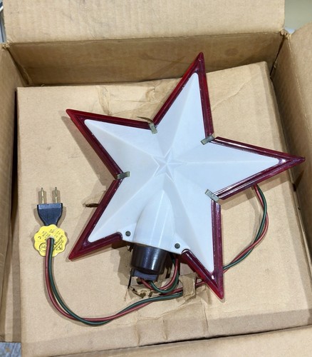 Vintage Paramount No 720 Tree Top Lighted Star Christmas Tree 9” | eBay