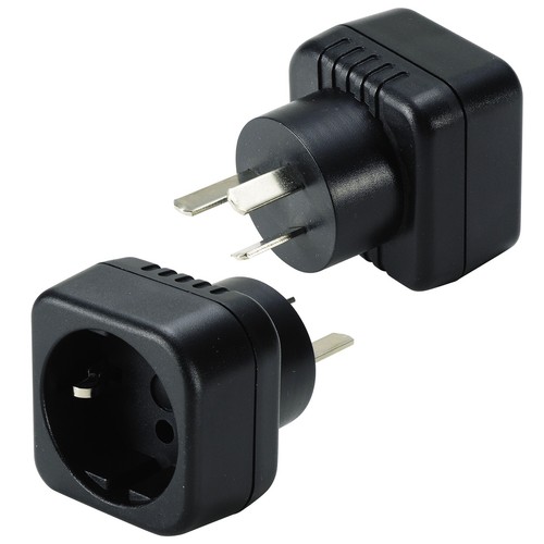 1 European Euro Australian Grounded Schuko Eu 2 Pin To Au 3 Pin Travel ...