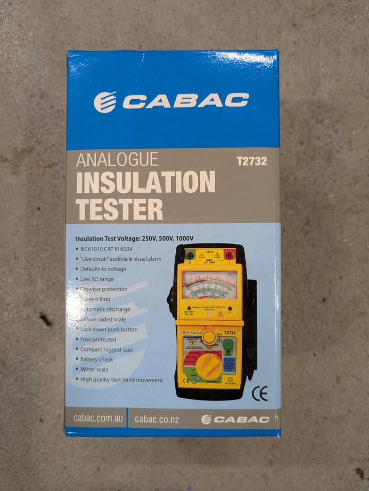 Cabac T2732 Insulation Tester | eBay Australia