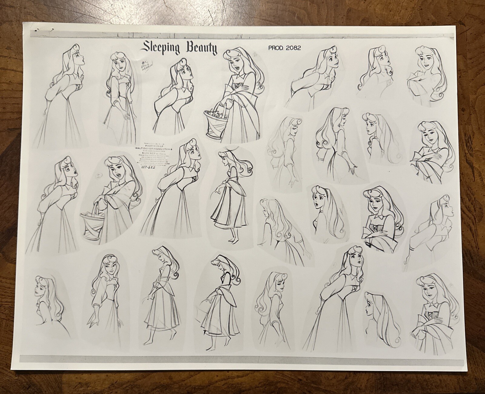 Vintage Original Briar Rose Sleeping Beauty Walt Disney Animation Model ...