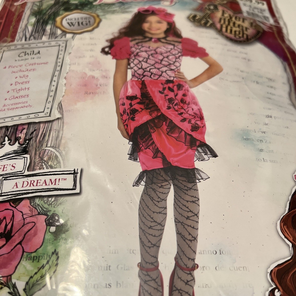 Ever After High Costumes Briar Beauty Para Meninas