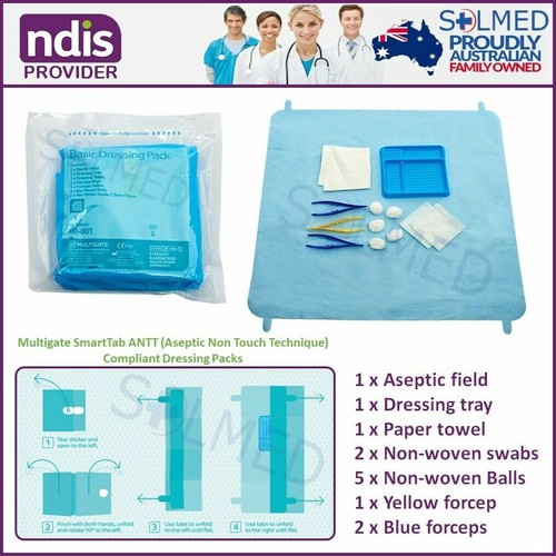 MULTIGATE STERILE BASIC WOUND DRESSING PACK MEDICAL FIRST AID PACK HOSPITAL PACK | eBay Australia