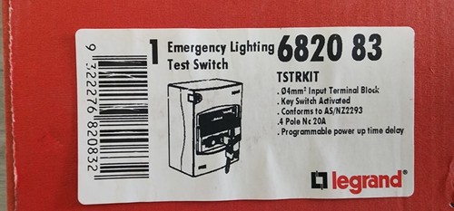 Legrand Emergency Lighting Test Switch 6820 83 | eBay Australia