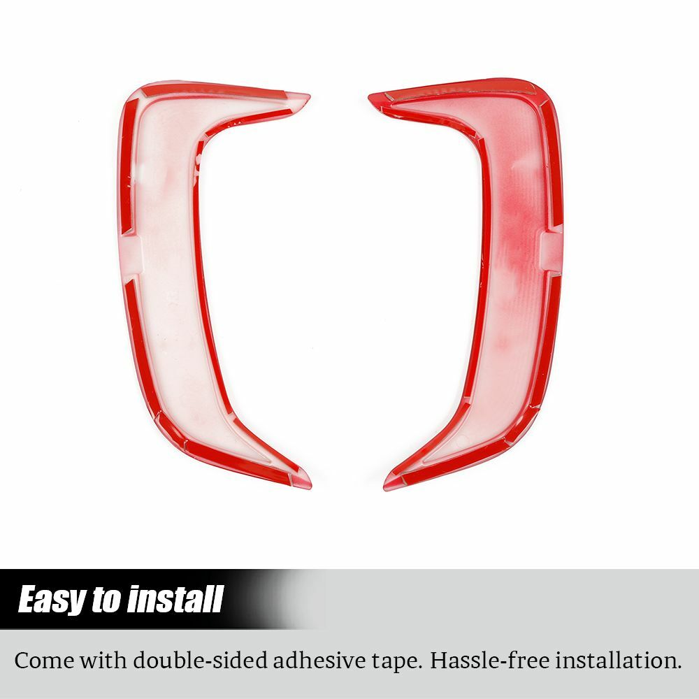 Rear Side Fender Air Vent Fin Trim Cover For Dodge Charger 2011+ Red ...