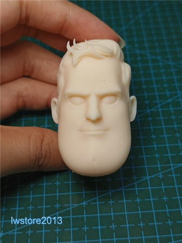 1:6 Male Head Sculpt Carved Short Hair Fat Man For 12" Action Figure ...