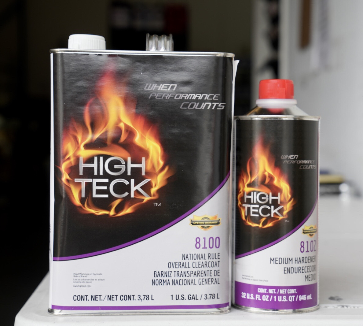 High Teck 8100 2K Clearcoat Gallon Kit w/Hardener Acme Finish One FC720 ...