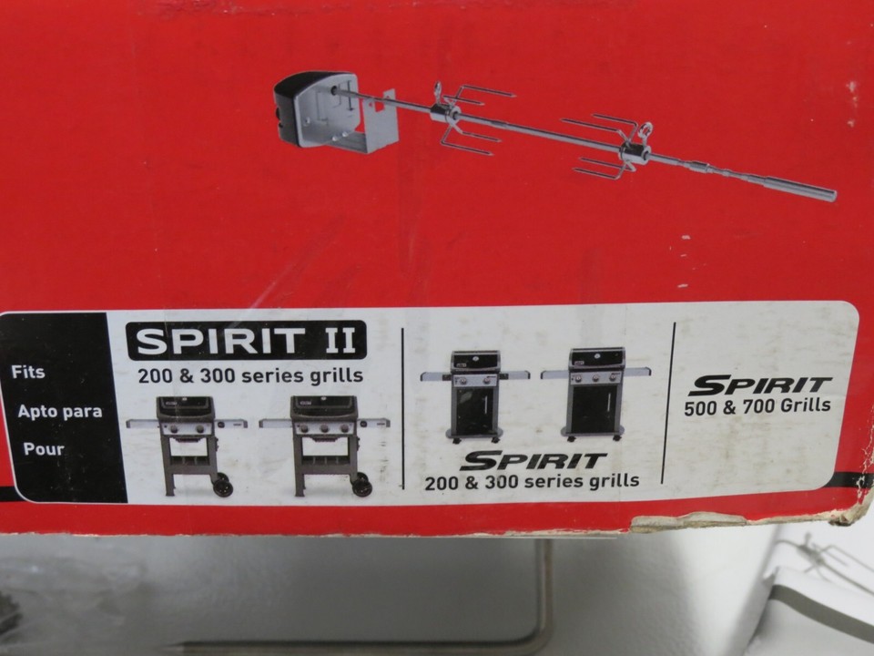Weber 7659 Rotisserie For Spirit II 200/300, Spirit 200/300, & Spirit ...