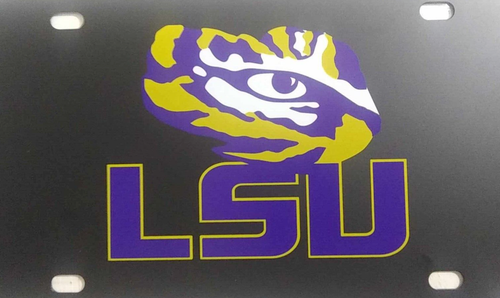 LSU Louisiana Football Camo 6"x12" Metalic License Plate Tag New | eBay