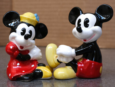 Mickey & Minnie Mouse Sitting Figurines | eBay
