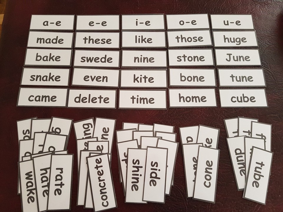 Split Digraphs - Poster or Flash Cards - Year 1 KS1 - reading,writing ...