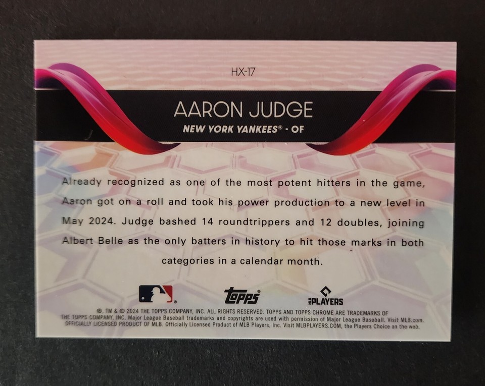 2024 Topps Chrome Update Aaron Judge Helix SSP #HX17 MVP New York ...