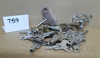 #759 LOT OF VINTAGE ANTIQUE CLOCK KEYS & ? AS SHOWN | eBay