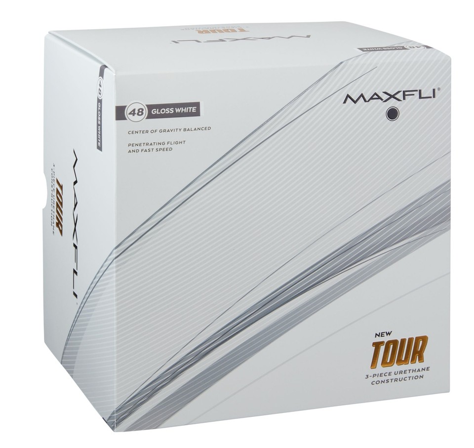 Maxfli 2023 Tour Golf Balls Gloss White- Faster Ball Speeds Core Design ...