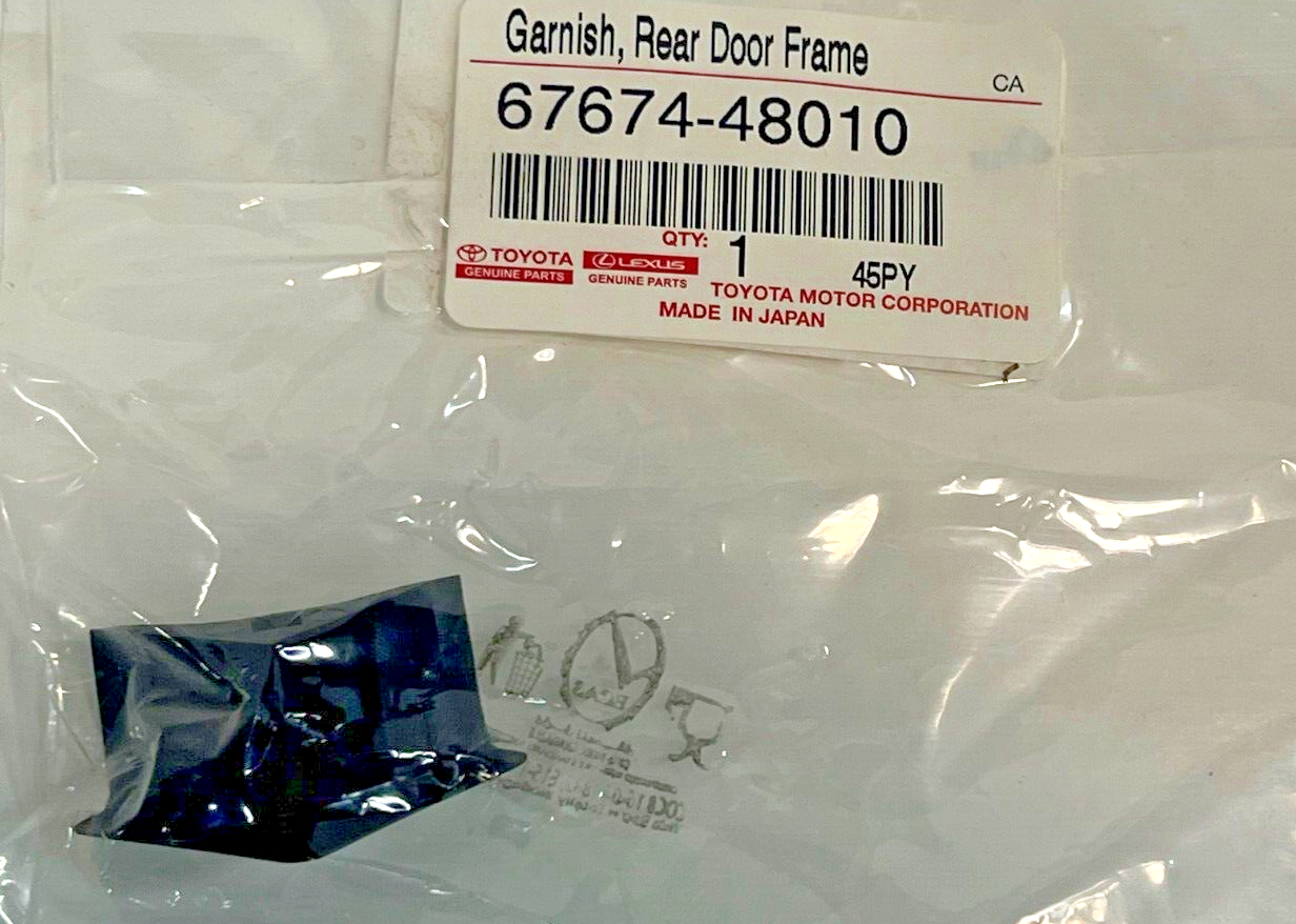 TOYOTA/LEXUS 67674-48010 Garnish, Rear Door Frame, LH | eBay