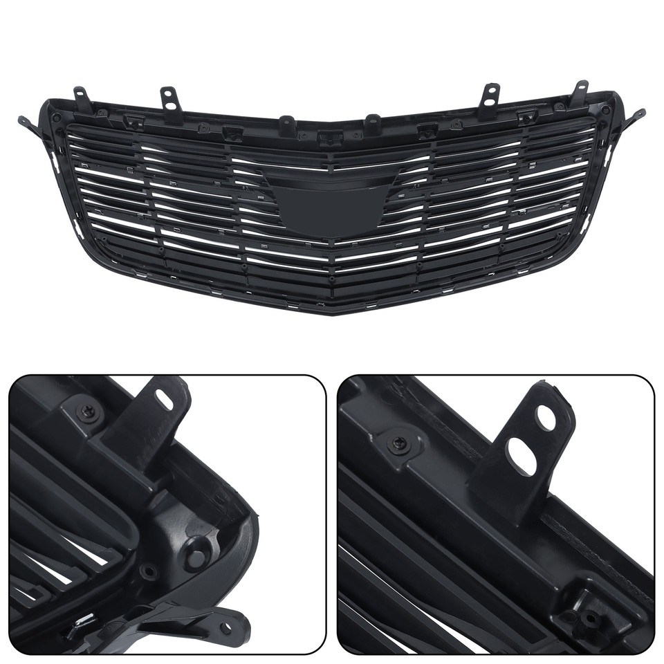 For Cadillac ATS 2015-2019 Chrome Plastic Front Upper Center Grille ...