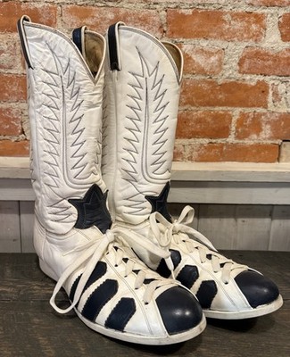 VINTAGE Tony Lama Teny Lama Rodeo Clown Cowboy Boot Sneakers 11 D RARE ...