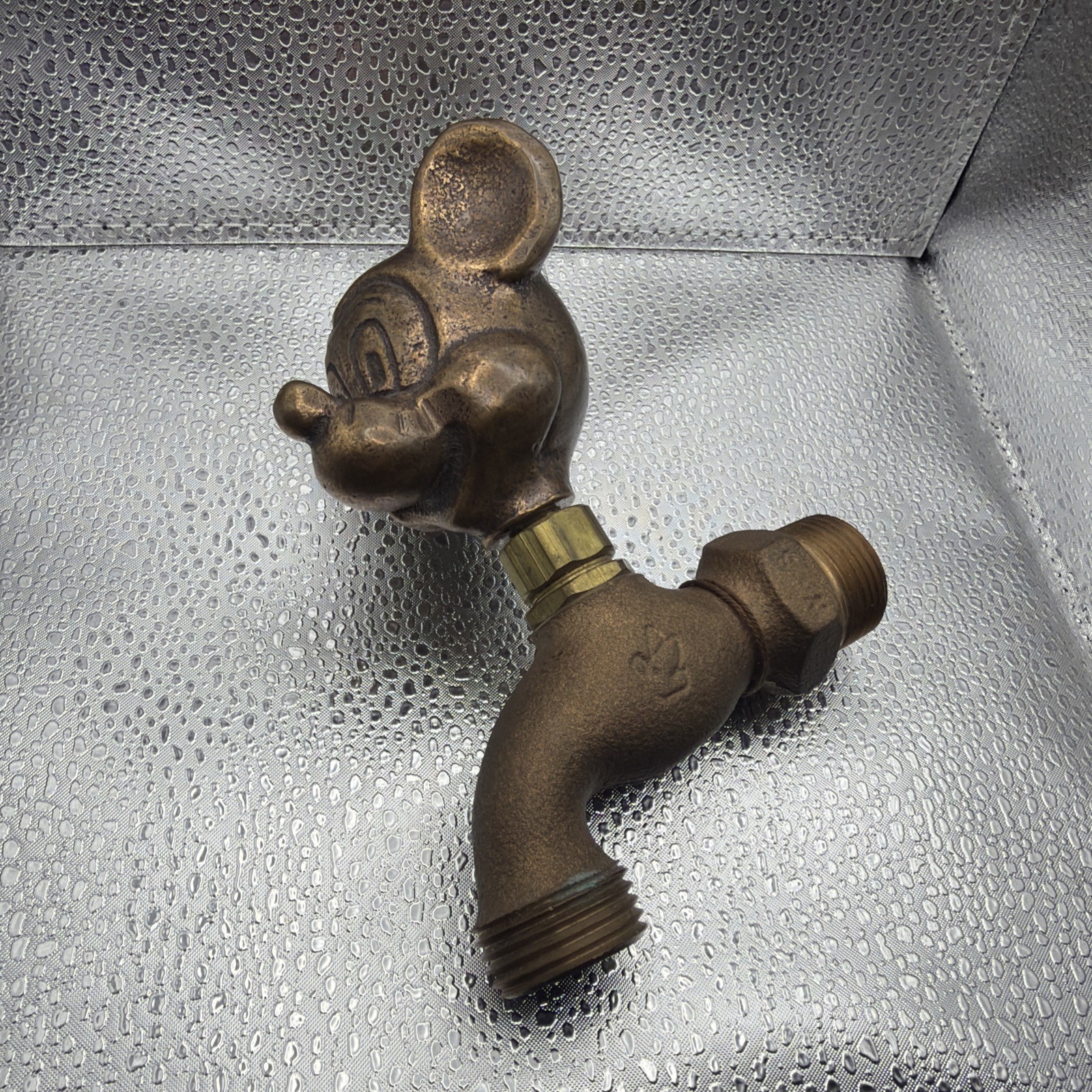 MICKEY MOUSE / 1995 SWAN OUTDOOR Bronze Faucet. Disney | eBay