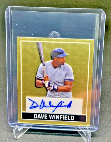 2025 Leaf NSCC 15th Anniversary 1948 Mini DAVE WINFIELD Gold Vinyl AUTO ...