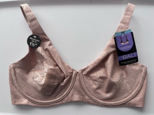 Bali Passion for Comfort Back Smoothing Minimizer Bra 3236 Beige 38C | eBay