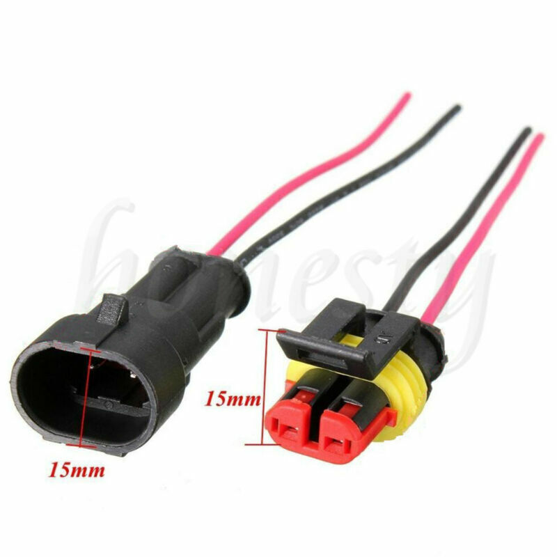 2Sets 2 Pin 20AWG Way Car Waterproof Male Female Electrical Connector ...