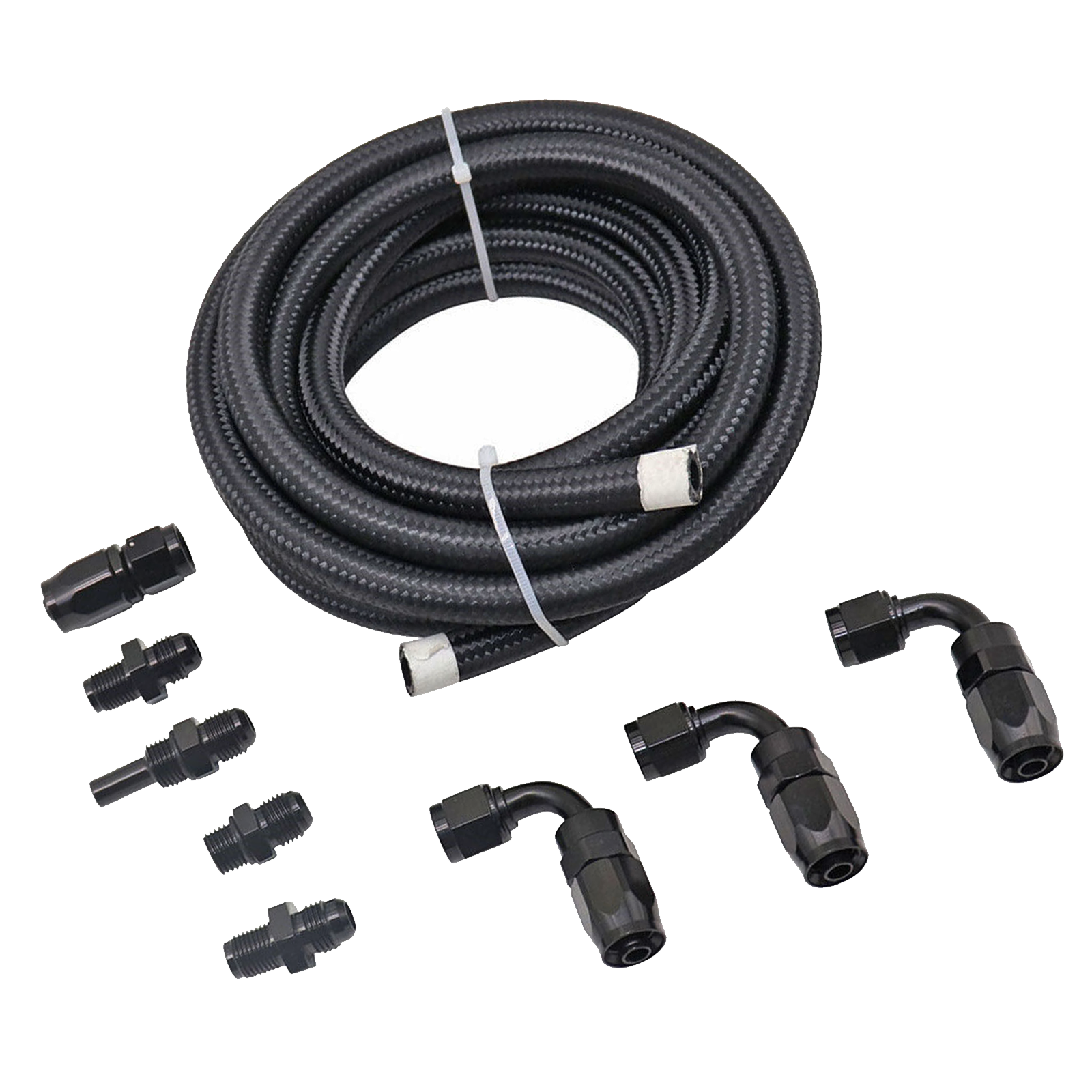 Automatic Transmission Cooler Line Kit Fit 4L80E 6AN Nylon Steel ...