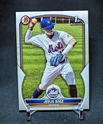 Jesus Baez 1st Rookie Card RC 2023 Bowman Prospects BP-12 New York Mets ...
