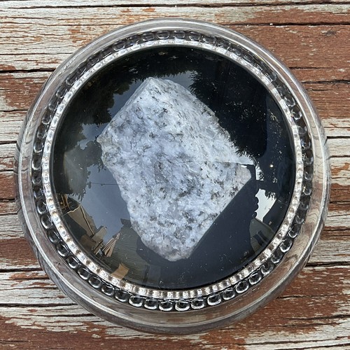 Vintage London Bridge Paperweight Granite Stone Encased In Glass Velvet ...