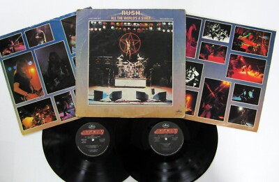 RUSH all the worlds a stage 2xLP PLAY GRADED Live In Massey Hall ...